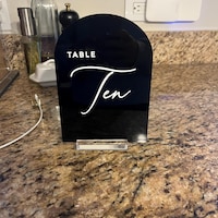Acrylic Table Numbers - Etsy