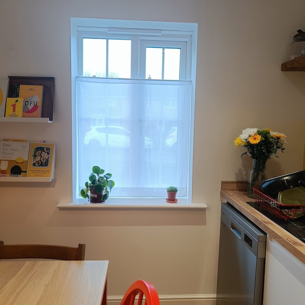 Cotton Muslin Blind, Flat Curtain, Egyptian Cotton, Max Length 120cm - Etsy