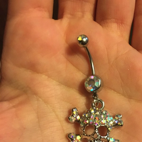 Add-a-charm Navel Ring, 1/5/10 Pcs 14g 316L Surgical Steel Gold/rose ...