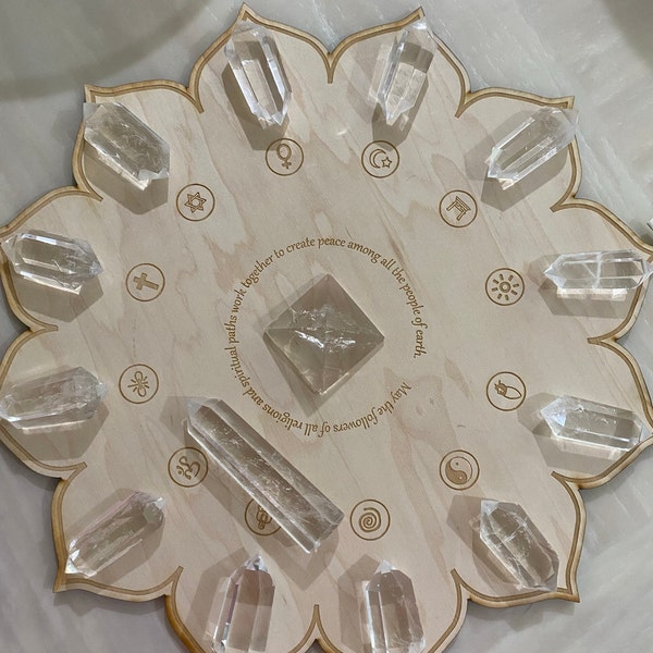 Reiki World Peace Crystal Grid - Altar Decoration - Etsy