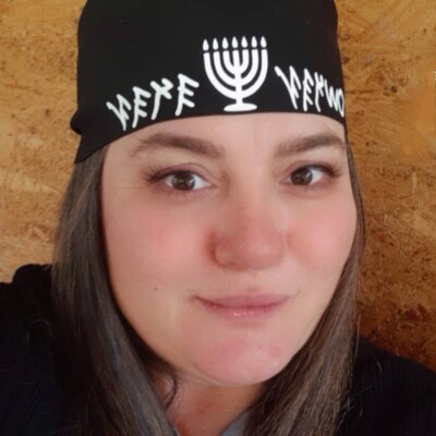 Black Beanie Handmade Hat Paleo Hebrew Hat Hebrew Hat Cotton Skull Cap ...