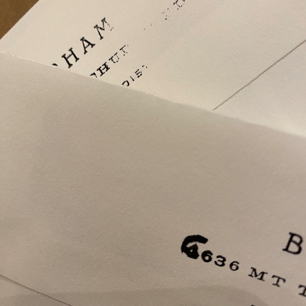 Personalized Vintage French Address Stamp in Rubber or Self Inking ...