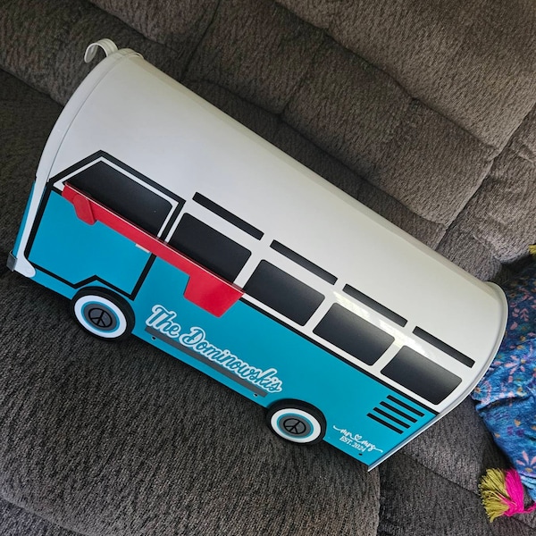 Large-size Mailbox Camper Van Mailbox (VW Camper Van Vibes) Custom. I ...