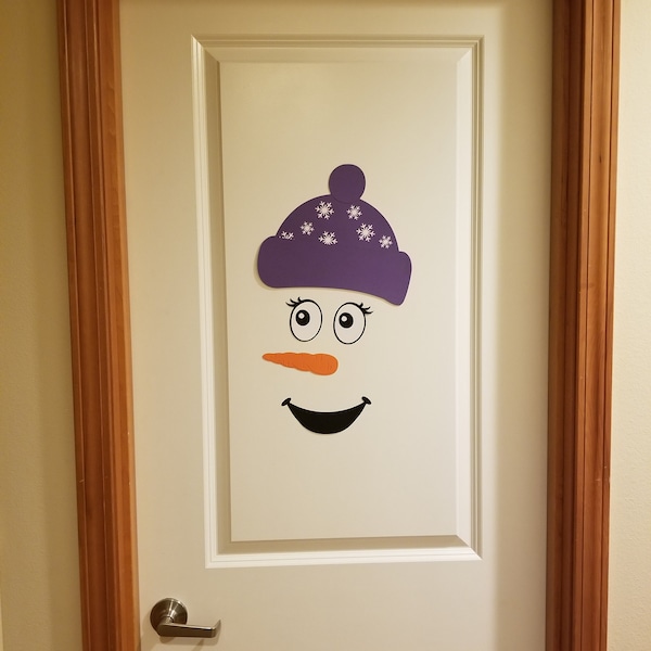 Snowman Door Decoration, Christmas Classroom Door Decoration, Holiday ...
