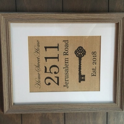 New Home Housewarming Gift Our First Home Sign House Warming Gift ...