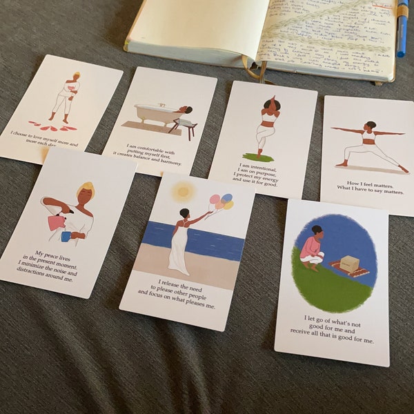 Self Love Positive Affirmation Cards for Women, Love Yourself ...