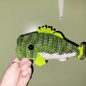 PDF Mini Largemouth Bass No-sew Amigurumi Crochet Pattern ...