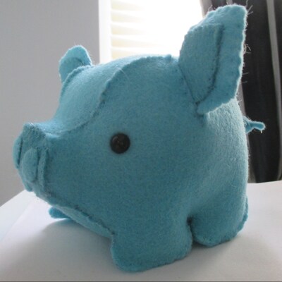 PDF Pattern Felt Pig Plush - Etsy
