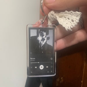 Spotify Song Plaque Keychain Custom Key Chain Add Charm Gummybear Heart ...