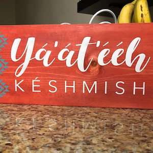 Ya’at’eeh Késhmish- Merry Christmas Navajo Wood Sign - Etsy