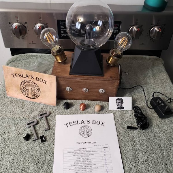 Tesla Box Mystery Puzzle Box Home Adventure Escape Game Cluebox Gift ...