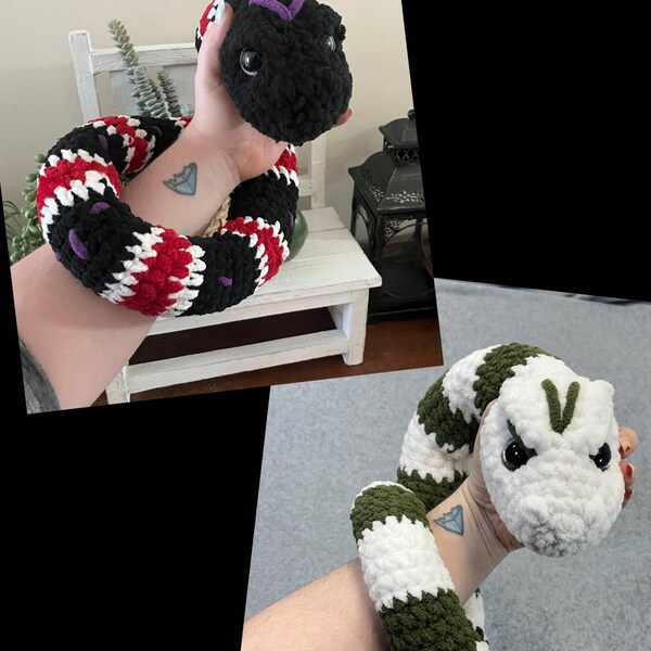 Snake Crochet Pattern English and German, Pdf Download, Crochet ...