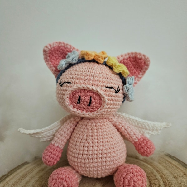 Amigurumi Crochet Pattern - Pippa the Pig Angel (ENGLISH ONLY) - Etsy UK