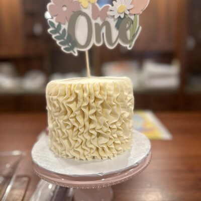 Wildflower Birthday Cake Topper, Wild Flowers 1st Birthday Decorations ...