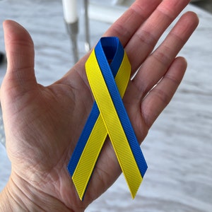 Ukrainian Flag Pin Sunflower Ribbon Lapel Pins Ukraine - Etsy