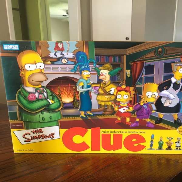 The Simpsons Clue Board Game, Complete in Box - Etsy