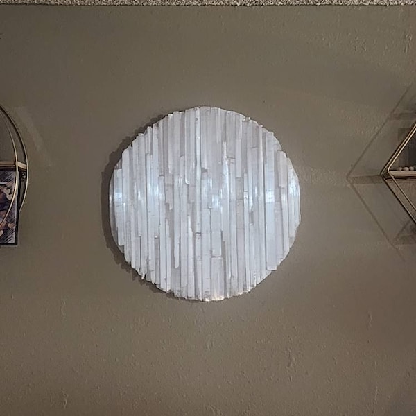 Selenite Wall Hanging (organic Shape. Each Shape is Similar but Unique ...