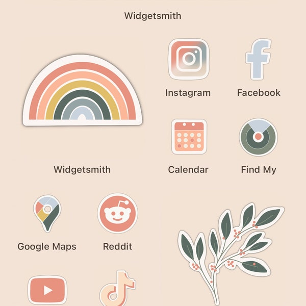 Cute Pastel App Icons Pack , IOS iPad Theme Homescreen, Android Tablet ...