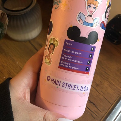 Main Street USA Destination Drop Pin Transparent Sticker/ Mickey Disney ...