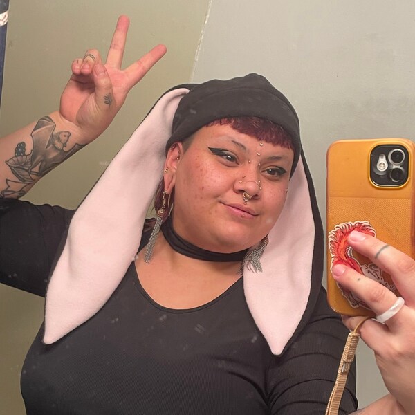 Fleece Link Hat Legend of Zelda Inspired BLACK Shadow Link Video Game ...