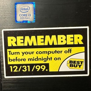 Best Buy Sticker, Y2K Warning Sticker, Meme Sticker, Funny Waterproof ...