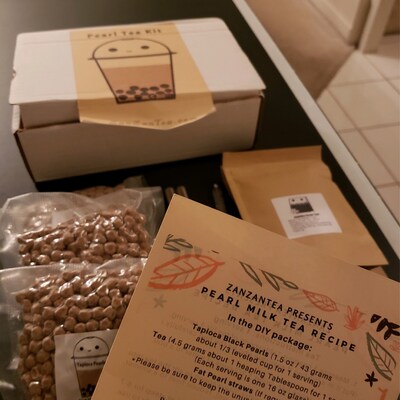 Bubble Tea Kit DIY Taiwanese original Style Make Your Own Boba Tea Kit ...