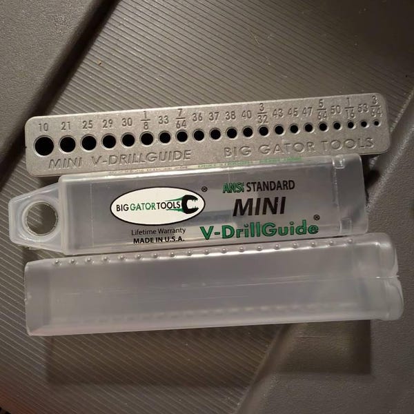 Drill Bit Guide - MINI V-drillguide® - 21 Holes - Drilling Accessory ...