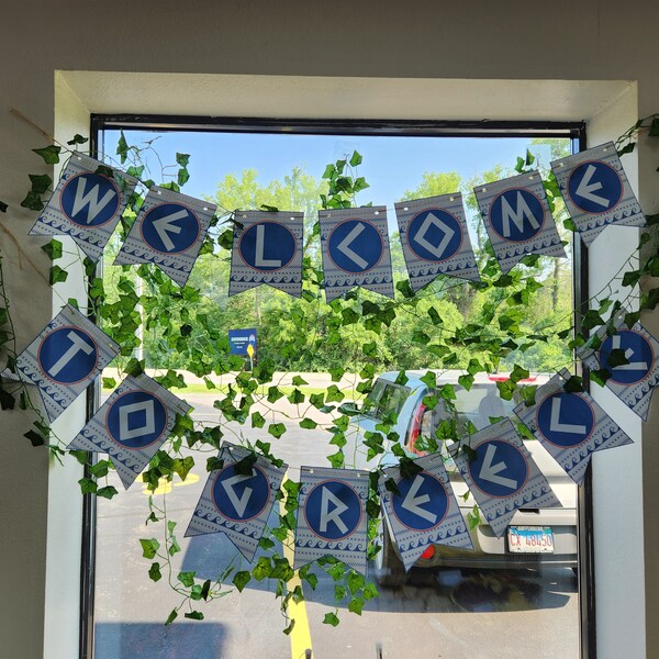 Printable Greek Themed Party Banner. Includes Full Alphabet, Welcome to ...