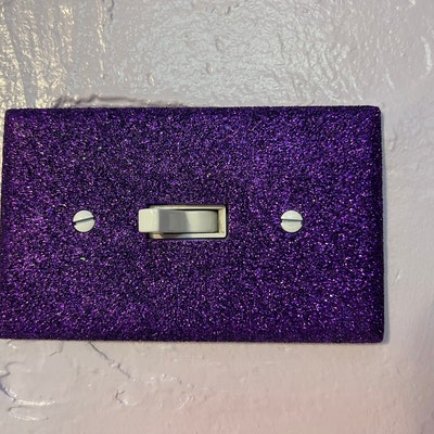 Purple Glitter Glitter Light Switch and Outlet Plates Sparkle Glitter ...