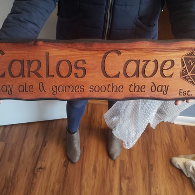 Dungeons and Dragons Wall Sign Personalized Dnd Tavern Sign Roll for ...