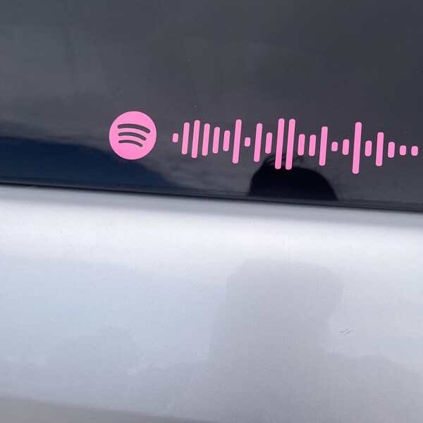 Custom Spotify Song Code Vinyl Decal - Song Code Sticker - Music Code ...