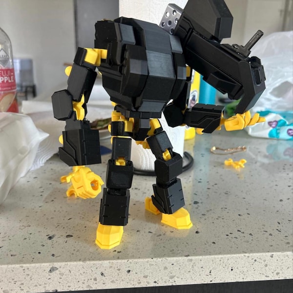 Pax Five Mini Mech Rider, 3D Printed Action Figure - Etsy