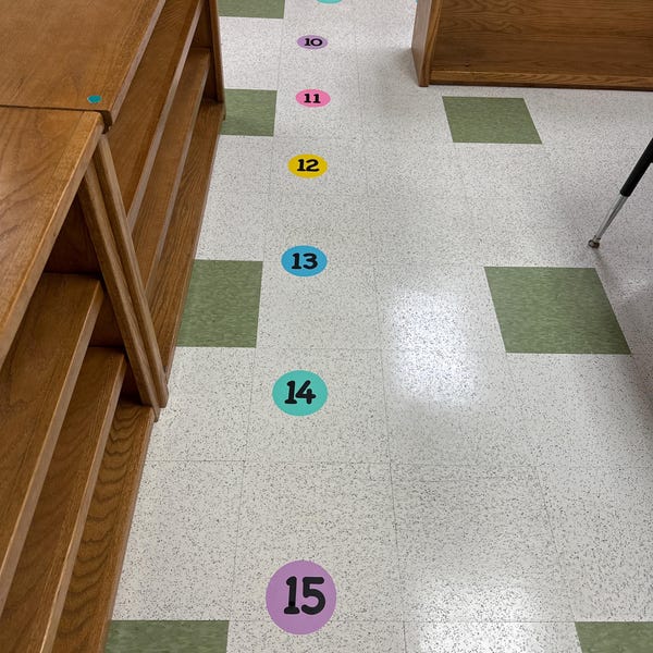 Classroom Line-up Dots, Floor Dots - Etsy