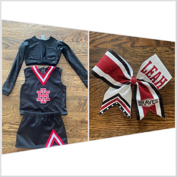 Orange and White Cheer Uniform, Custom Cheer Uniform,orangewhite ...