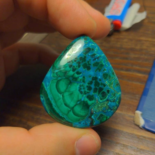 Natural Australian Malachite Cabochon Loose Gemstone 10 Pcs Lot for ...