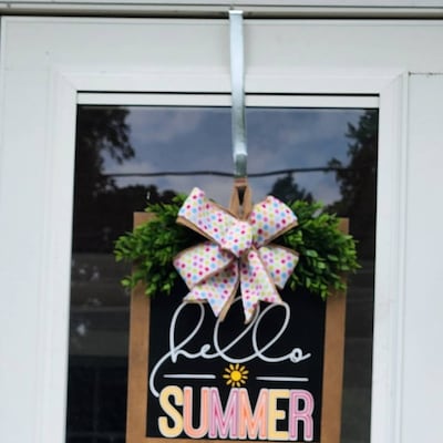 Summer Front Door Decor Hello Summer Wreath Summer Wreath Popsicles ...