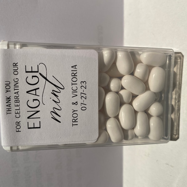 Engagement Stickers - Engagemint Stickers, Engagement Party Favors ...