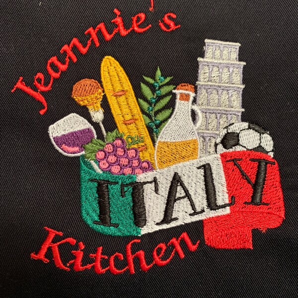 Italy - Machine Embroidery Design, Italian Flag Embroidery Pattern ...