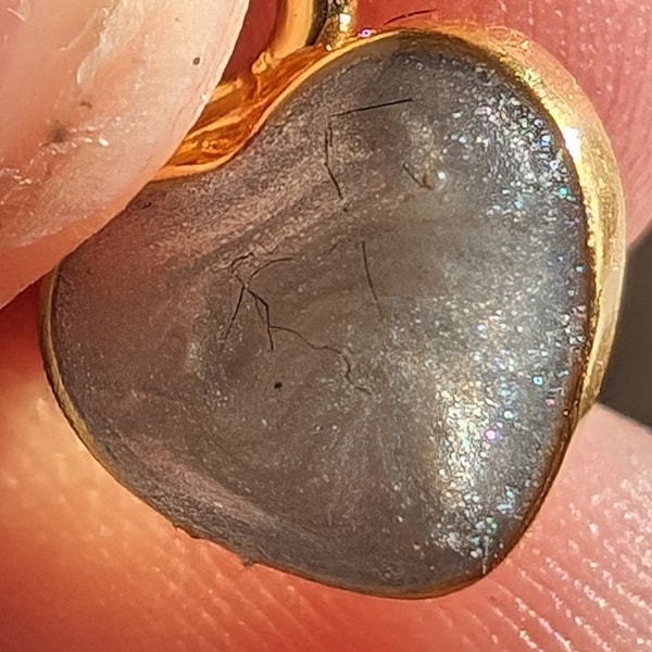 Heart Cremation Gold Necklace, Gemstone Memorial Jewelry, Pet Jewelry ...