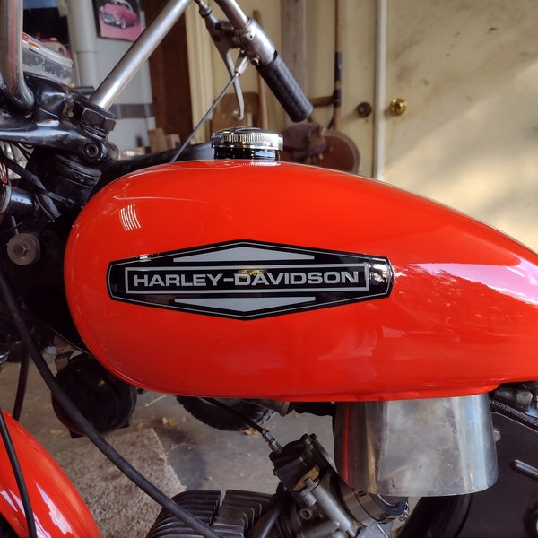 H.D Gas Tank STICKER TANK Logo Decal Motorcycle Tank Decals - Etsy