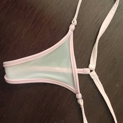 Tangaland String Bikini Delta Open Different Colors Handmade - Etsy