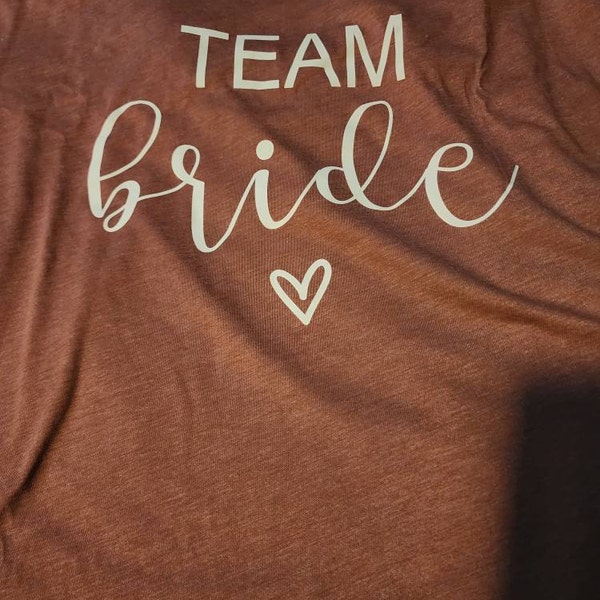 Team Bride Shirt, Bride Shirt, Bachelorette Party Shirts, Wedding Shirt ...