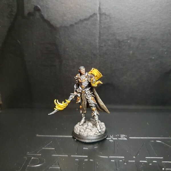 Angelic Warrior Miniature Archangel Fighter Dungeons and Dragons Mini ...