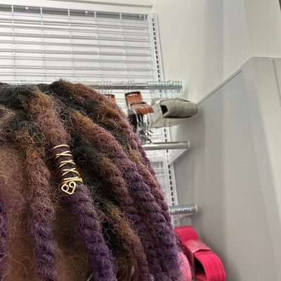 14K Gold Wired up Loc Cuffs Loc Jewelry / Braid Jewelry / Hair ...