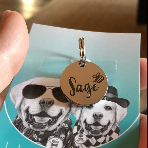 Personalised Dog Name Tag Custom Dog Tag Personalized Dog Tag ...