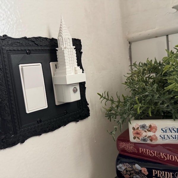 Victorian Wall Plate Cover Set – Black Light Switch & Outlet Covers for ...