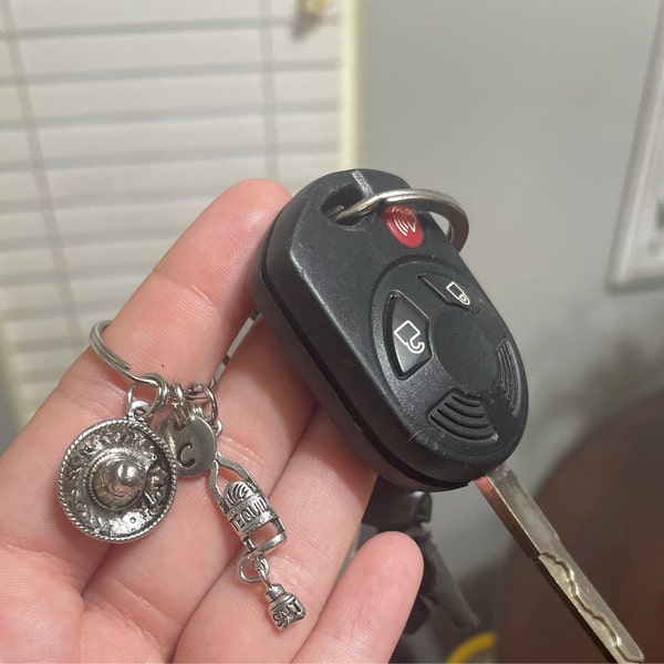 Tequila Keychain SMALL Sombrero Keychain Charm Keychain Mexican ...