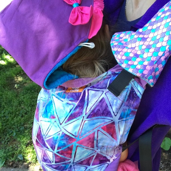 SSC Corner Drool Pads Navy Polka Dots and Stripes, With Light Pink ...