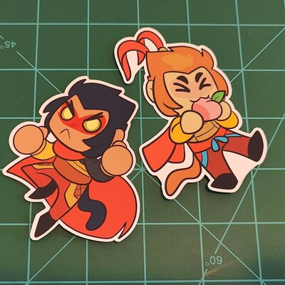 LMK Cute Chibi Matted Stickers - Etsy