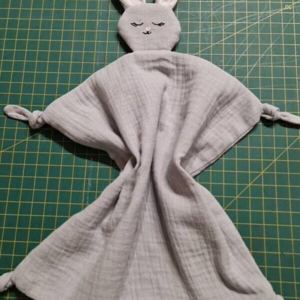 Bunny Lovey PDF Pattern, Comfort Blanket Sewing Pattern, DIY Baby ...